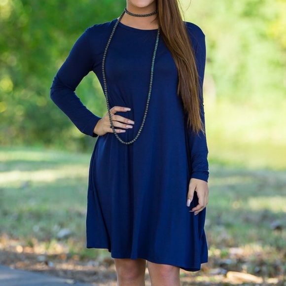 Piko 1988 | Dresses | Navy Piko Swing Dress | Poshmark